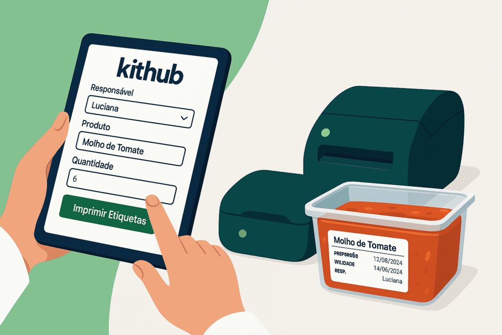 Kithub - Imprima etiquetas de validade, ganhe tempo e evite desperdícios.